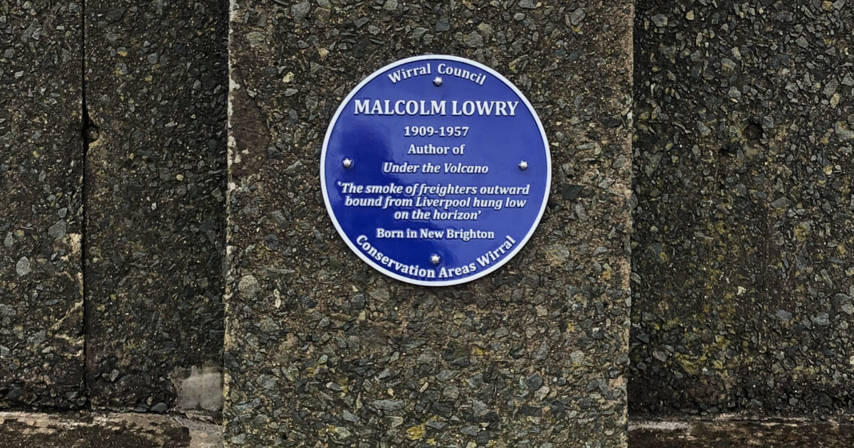 Bluecoat | Malcolm Lowry Blue Plaque, 2019
